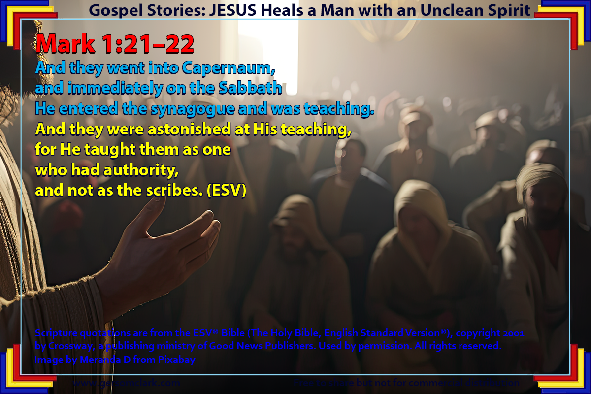 JESUS Heals a Man with an Unclean Spirit – Gersom Clark